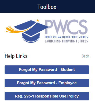 Staff Password Reset – PWCS Information Technology