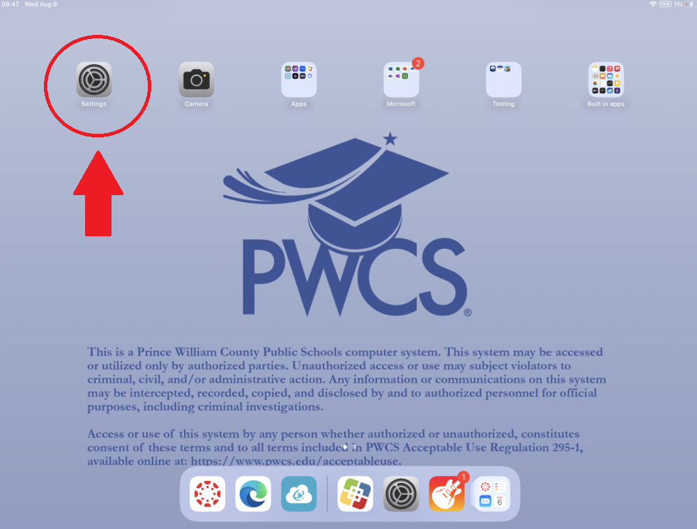 Logging into an Apple ID on iOS device – PWCS Information Technology
